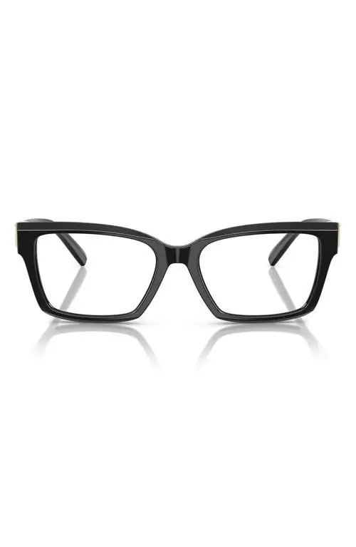Tiffany & Co. 54mm Square Eyeglasses - Black /demo Lens