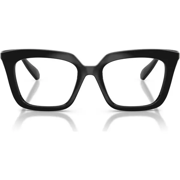 SWAROVSKI 49mm Square Eyeglasses - Black / Demo Lens