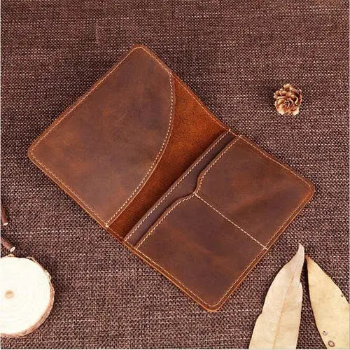 STEEL HORSE LEATHER Priam Handmade Leather Passport Cover