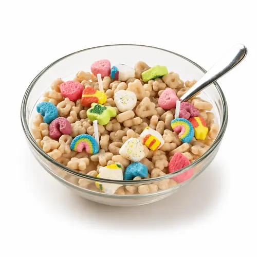 SOUTHLAKE GIFTS Lucky Charms Cereal Candle 2.0 - Off-white / Multicolor