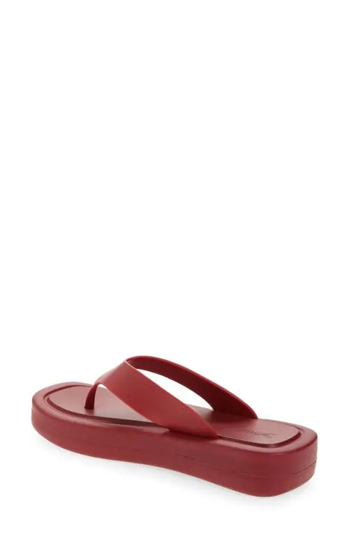 Jeffrey Campbell Darcie Platform Flip Flop - Dark Red