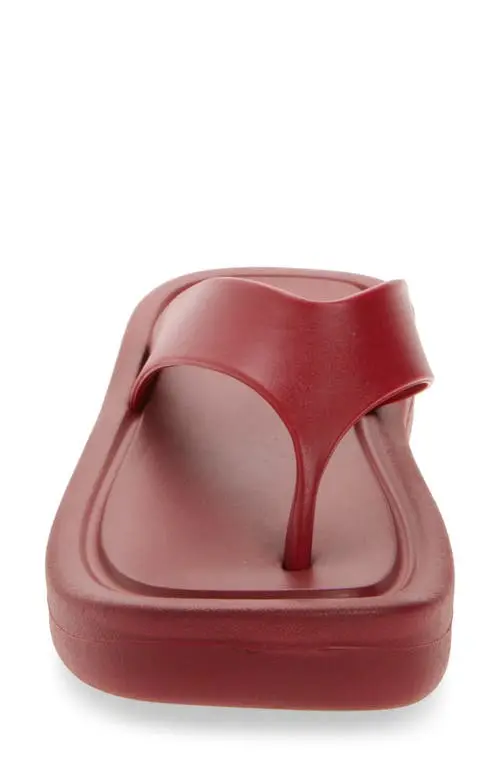 Jeffrey Campbell Darcie Platform Flip Flop - Dark Red