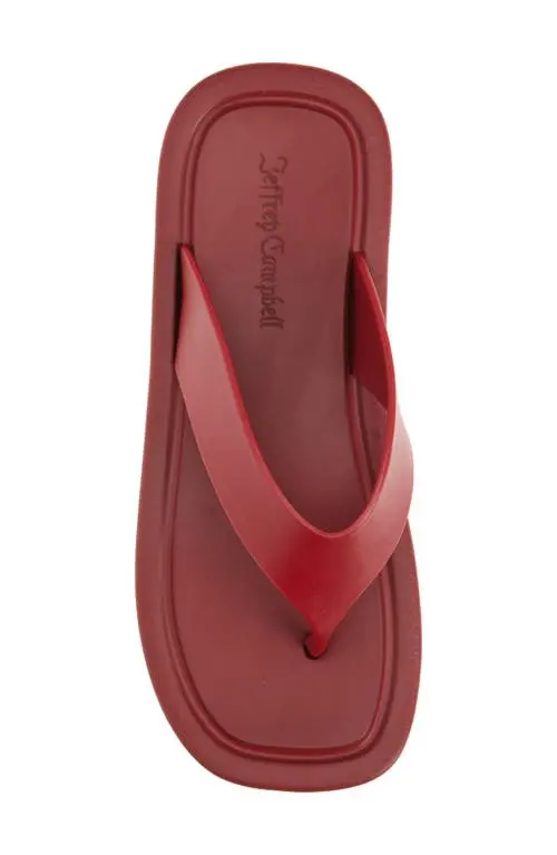 Jeffrey Campbell Darcie Platform Flip Flop - Dark Red