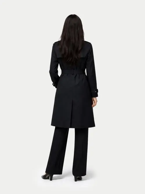 Gobi Cashmere Double Breasted Mongolian Cashmere Trench Coat