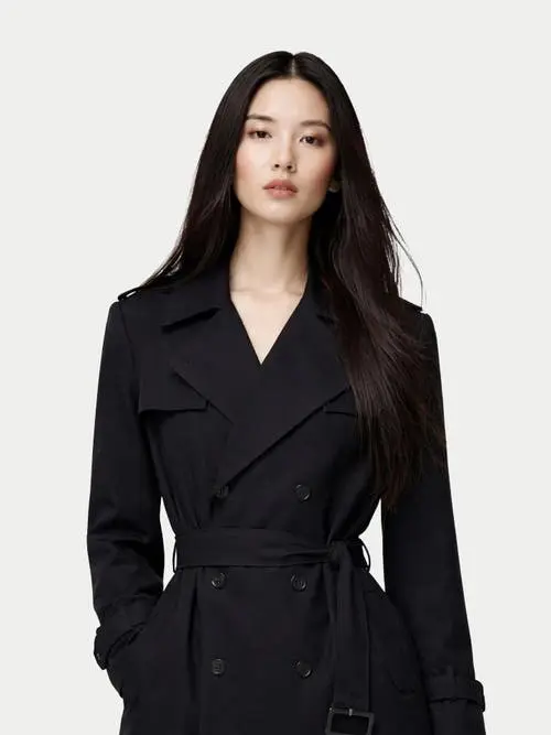 Gobi Cashmere Double Breasted Mongolian Cashmere Trench Coat