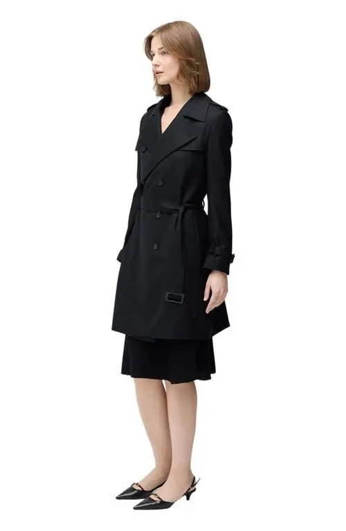 Gobi Cashmere Double Breasted Mongolian Cashmere Trench Coat