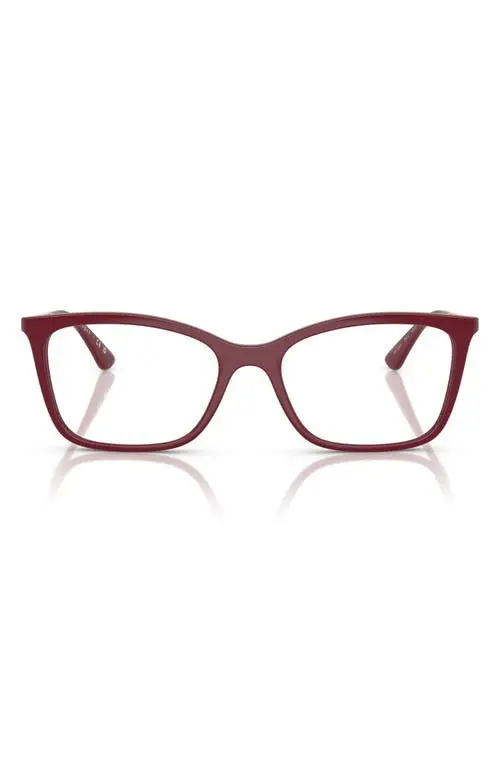 VOGUE 51mm Rectangular Optical Glasses - Cherry