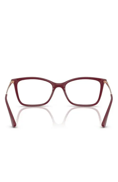 VOGUE 51mm Rectangular Optical Glasses - Cherry