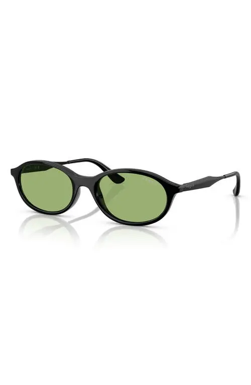 VOGUE 52mm Oval Sunglasses - Black/ Green