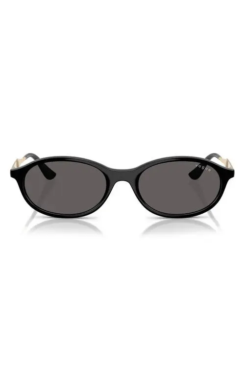 VOGUE 52mm Oval Sunglasses - Black