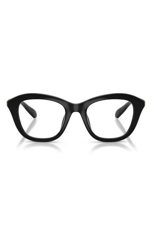 SWAROVSKI 50mm Cat Eye Optical Glasses - Black / Demo Lens