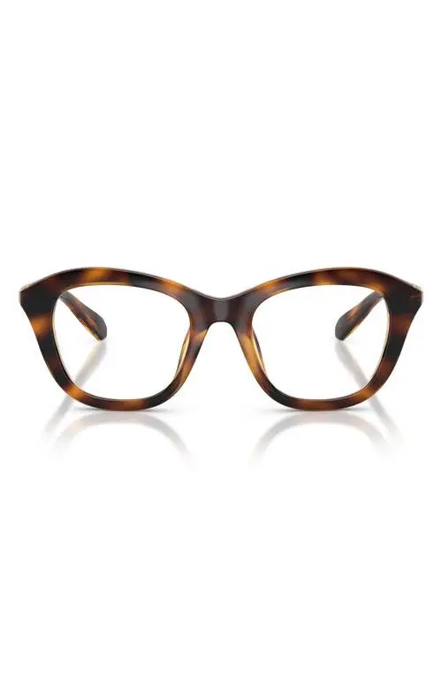SWAROVSKI 50mm Cat Eye Optical Glasses - Havana / Demo Lens