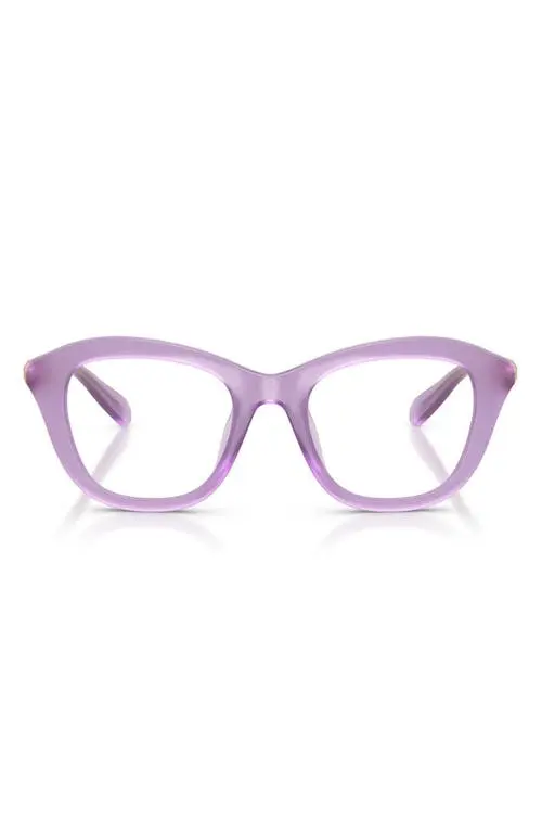 SWAROVSKI 50mm Cat Eye Optical Glasses - Milky Lilac / Demo Lens