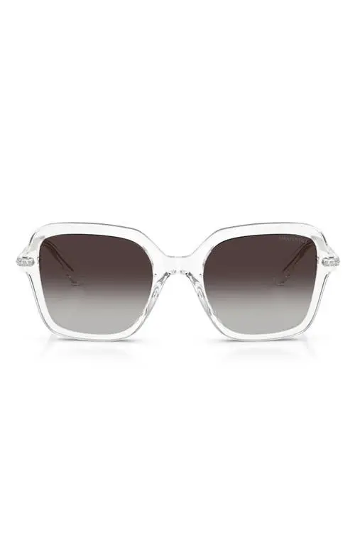 SWAROVSKI 50mm Irregular Sunglasses - Transparent / Gradient Grey