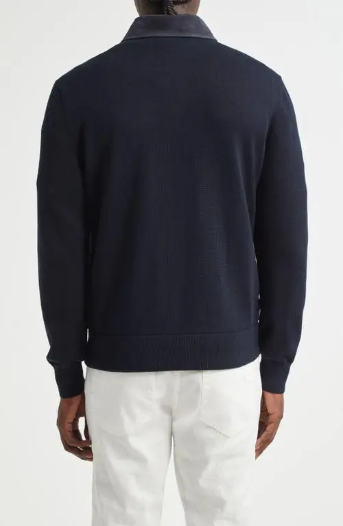 Herno Suede And Knit Bomber Jacket
