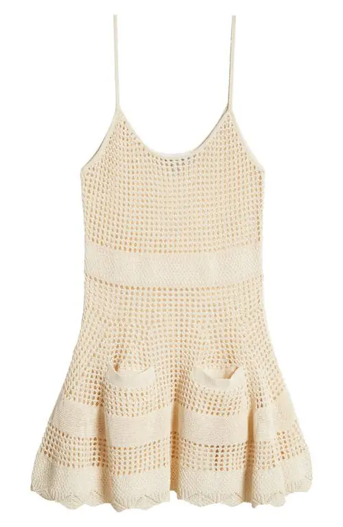 Solid & Striped The Ulla Open Stitch Cotton Blend Cover-up Dress - Brule