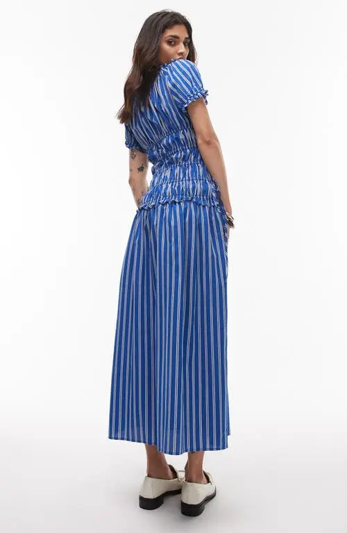 shirred drop waist maxi dress Shona Joy - Moraya Dropped Waist Maxi Dress - Ivory main image 1