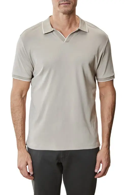 Robert Barakett Northpark Johnny Collar Polo - Tan