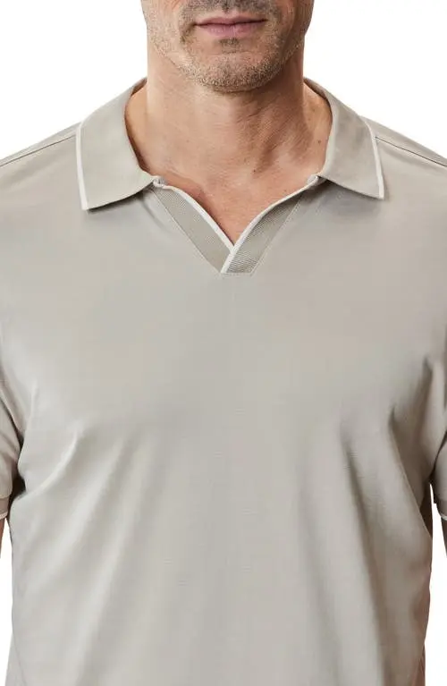 Robert Barakett Northpark Johnny Collar Polo - Tan