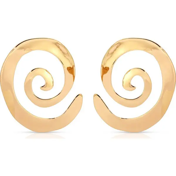 Ettika Aura Swirl Earrings - Gold