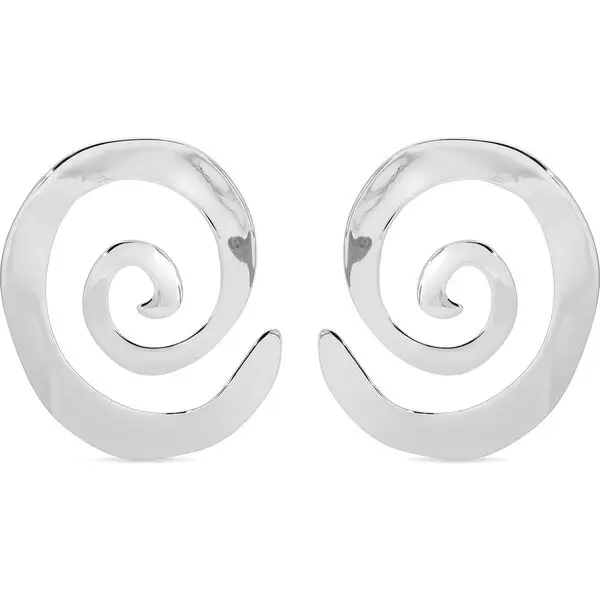 Ettika Aura Swirl Earrings - Silver