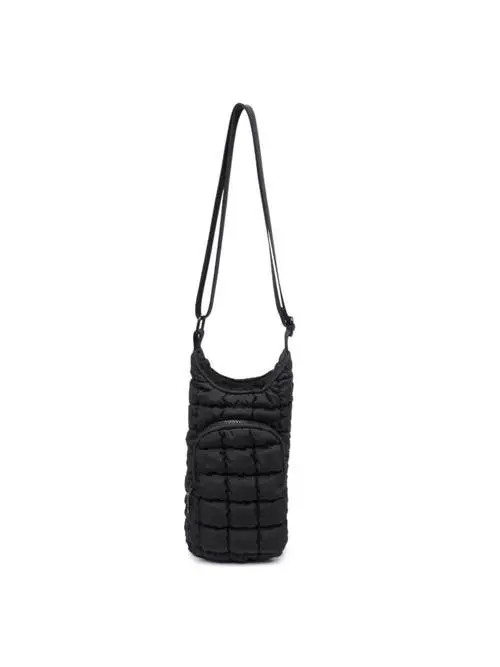 SOL AND SELENE Let It Flow Quilted Puffer Bag - Black
