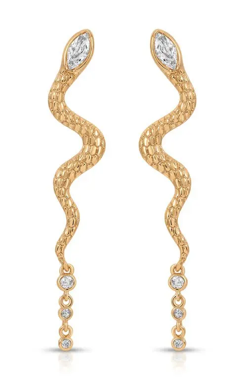 Ettika Serpentina Linear Earrings