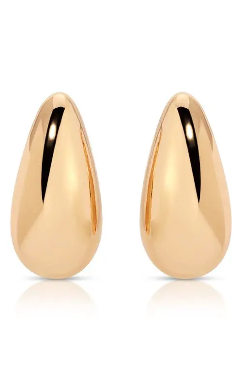 Ettika Teardrop Stud Earrings - Gold