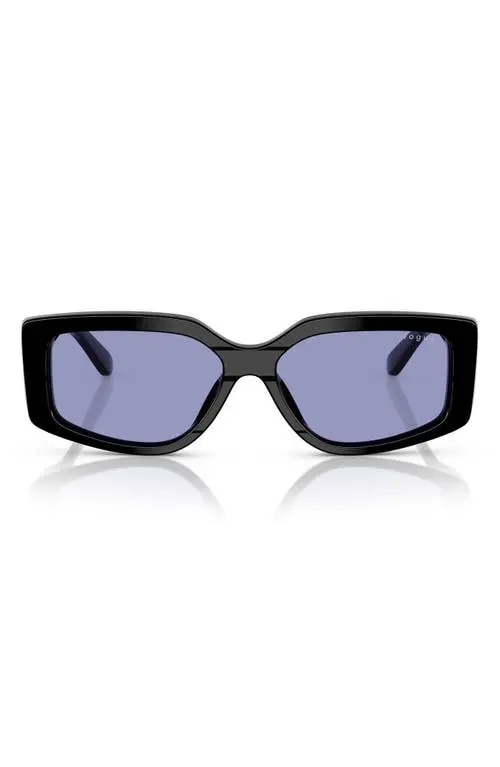 VOGUE 55mm Rectangular Sunglasses - Black