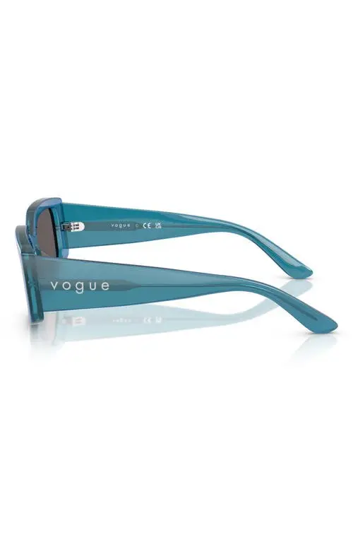 VOGUE 55mm Rectangular Sunglasses - Blue