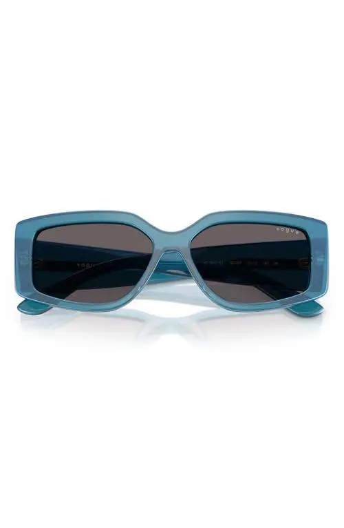 VOGUE 55mm Rectangular Sunglasses - Blue