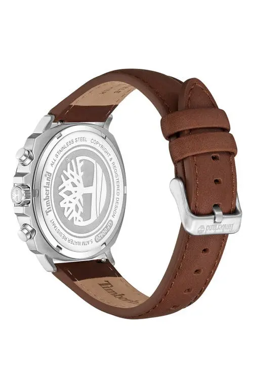 Timberland Williston Multifunction Chronograph Leather Strap Watch