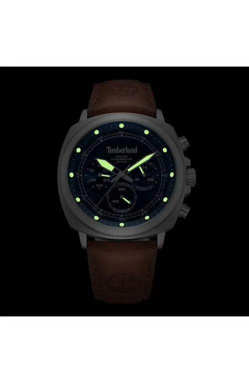 Timberland Williston Multifunction Chronograph Leather Strap Watch