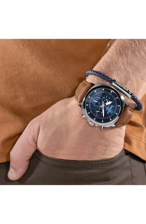 Timberland Williston Multifunction Chronograph Leather Strap Watch