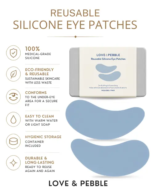 LOVE AND PEBBLE Reusable Silicone Eye Mask