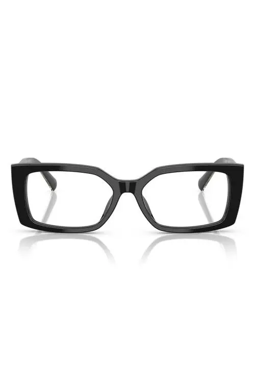 Tiffany & Co. 54mm Rectangular Eyeglasses - Black /demo Lens