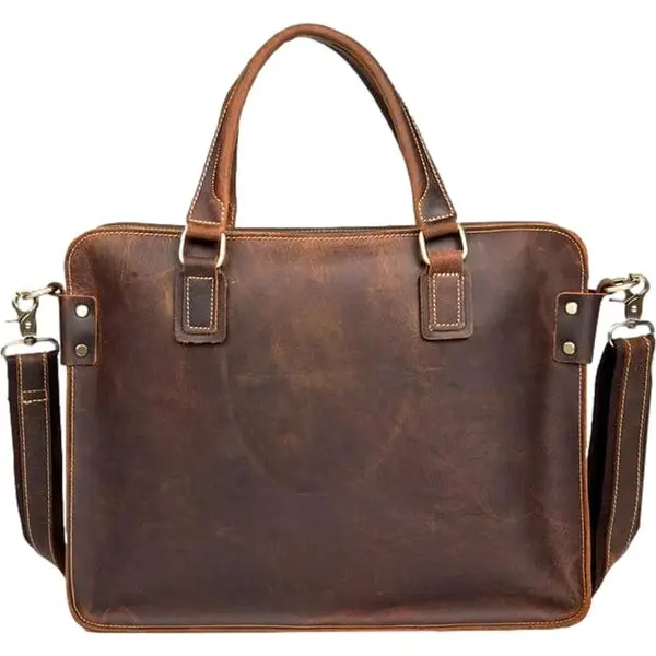 STEEL HORSE LEATHER The Viggo Briefcase