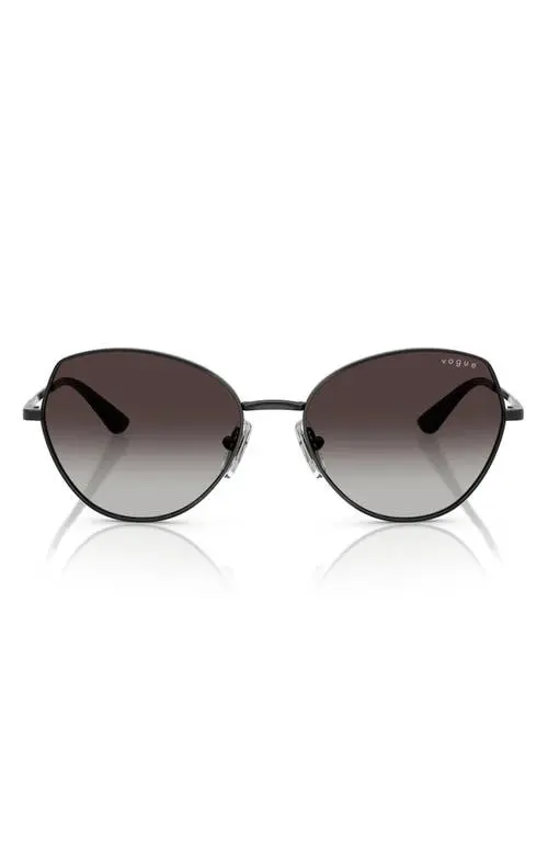VOGUE 56mm Gradient Oval Sunglasses - Black