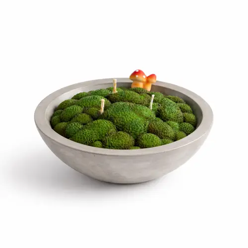 SOUTHLAKE GIFTS Forest Moss Candle Bowl - Grass Moss