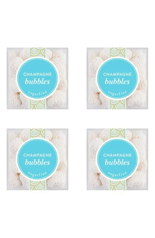 SUGARFINA Set Of 4 Champagne Bubbles Candy Cubes - No Color