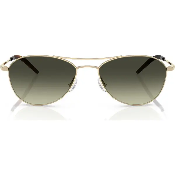 Oliver Spencer 57mm Aviator Sunglasses - Gold / G 15 Gradient