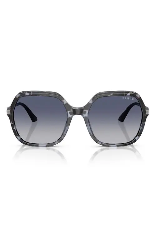 VOGUE 56mm Square Sunglasses - Blue Tortoise