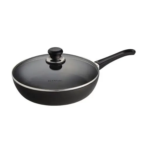 SCANPAN Classic 11 Inch Saute Pan With Lid - Black