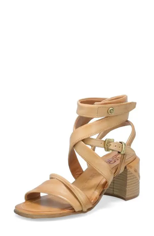 A.S.98 Mack Ankle Wrap Sandals - Sand