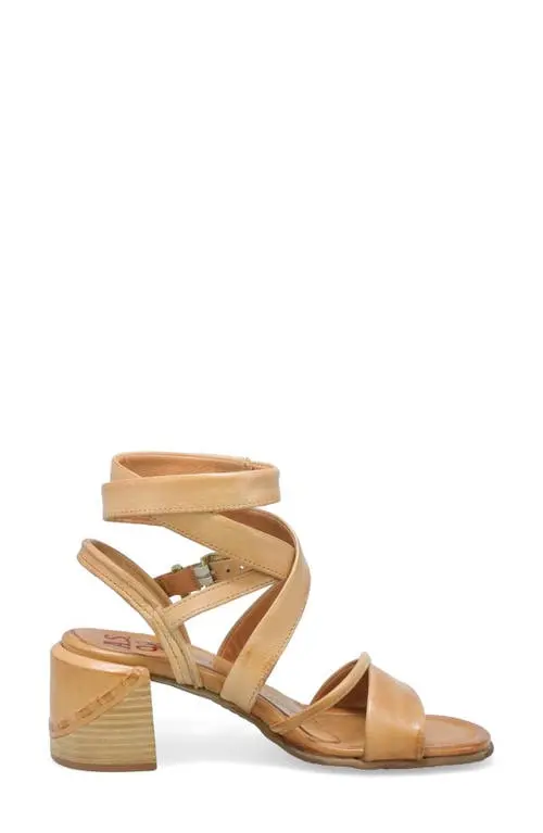 A.S.98 Mack Ankle Wrap Sandals - Sand
