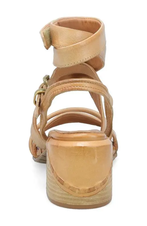 A.S.98 Mack Ankle Wrap Sandals - Sand
