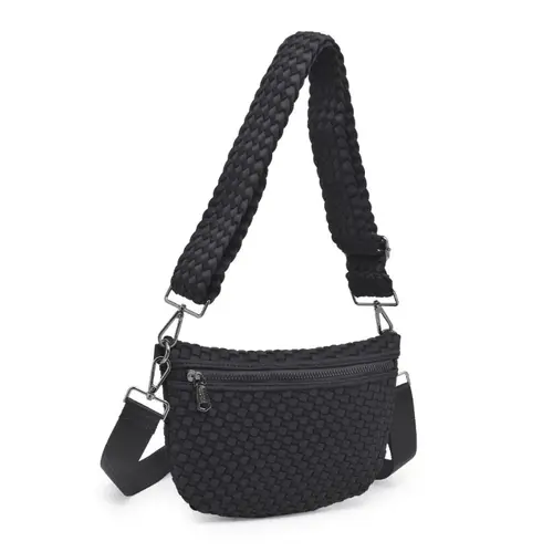 SOL AND SELENE Ethereal Woven Neoprene Crossbody Bag