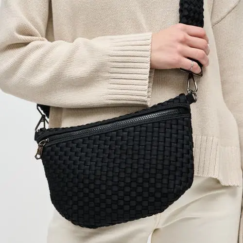 SOL AND SELENE Ethereal Woven Neoprene Crossbody Bag