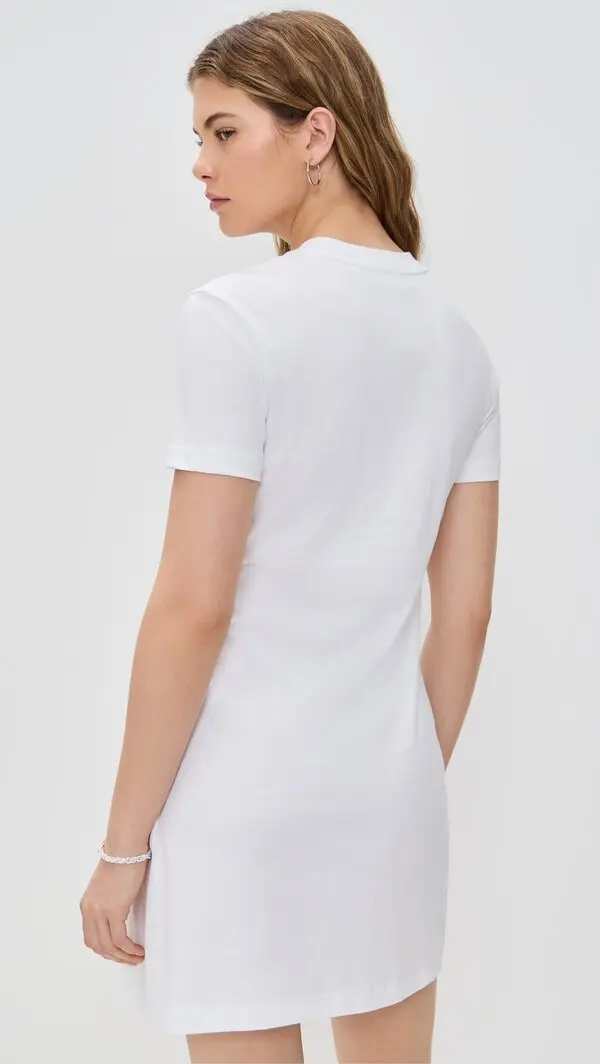 Lacoste Essentials Jersey Dress In Blanc - 60% Off | Editorialist