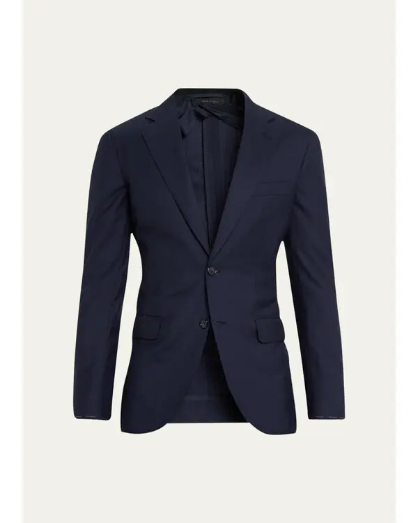 Brioni Solid Wool-silk Blazer